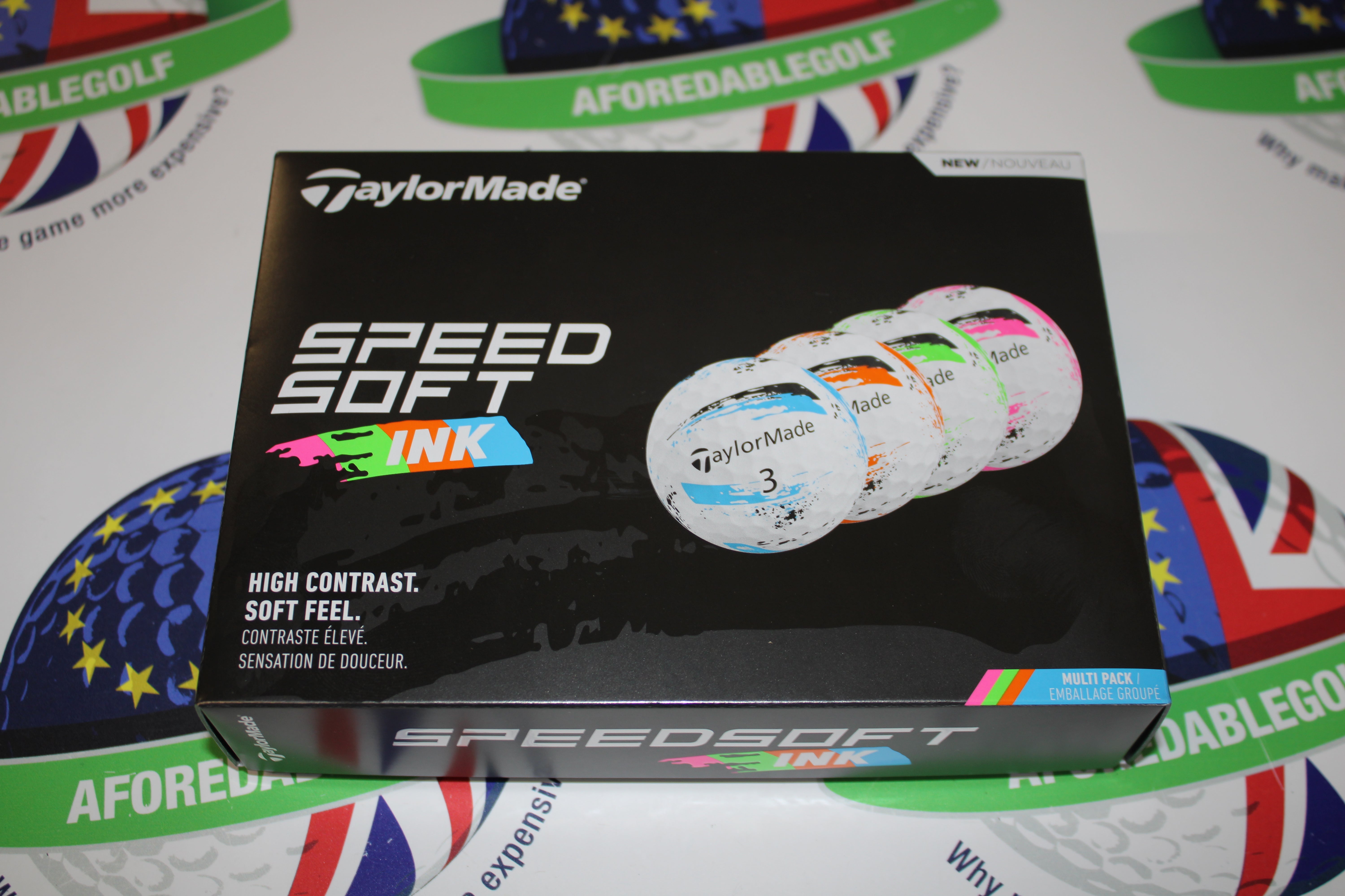 New 1 dozen Taylormade Speedsoft Ink mixed colours multi pack ...