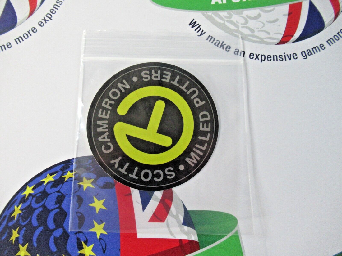 titleist scotty cameron Sticker - Large Circle T - 3.125" Round - Neon ...