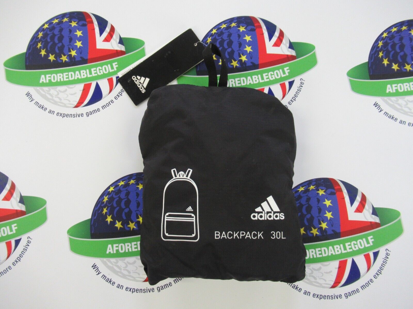 adidas packable black backpack | Aforedablegolf